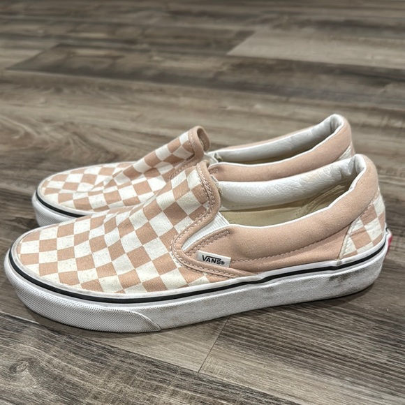 Vans | Shoes | Vans Checkered Slipon Sneakers | Poshmark